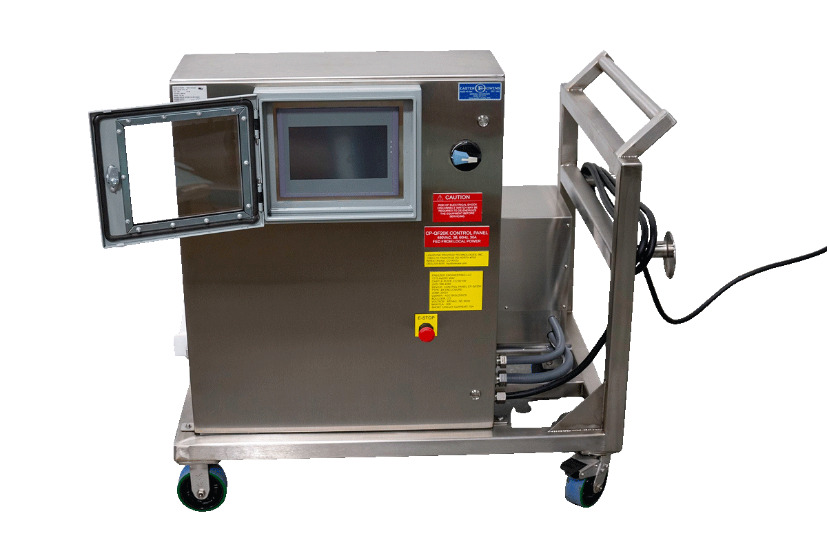 Custom Quattroflow 20K Sanitary Pump Cart with Controls for Biopharma ...