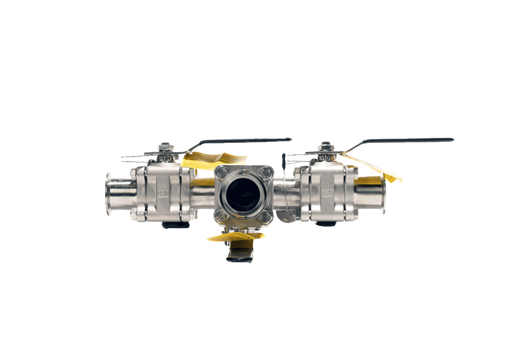 Custom SVF 3-Way T Valve for Pharma - Liquidyne Process Technologies, Inc.